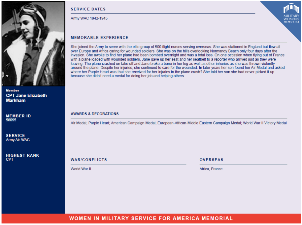 Make HERstory - Military Women's Memorial